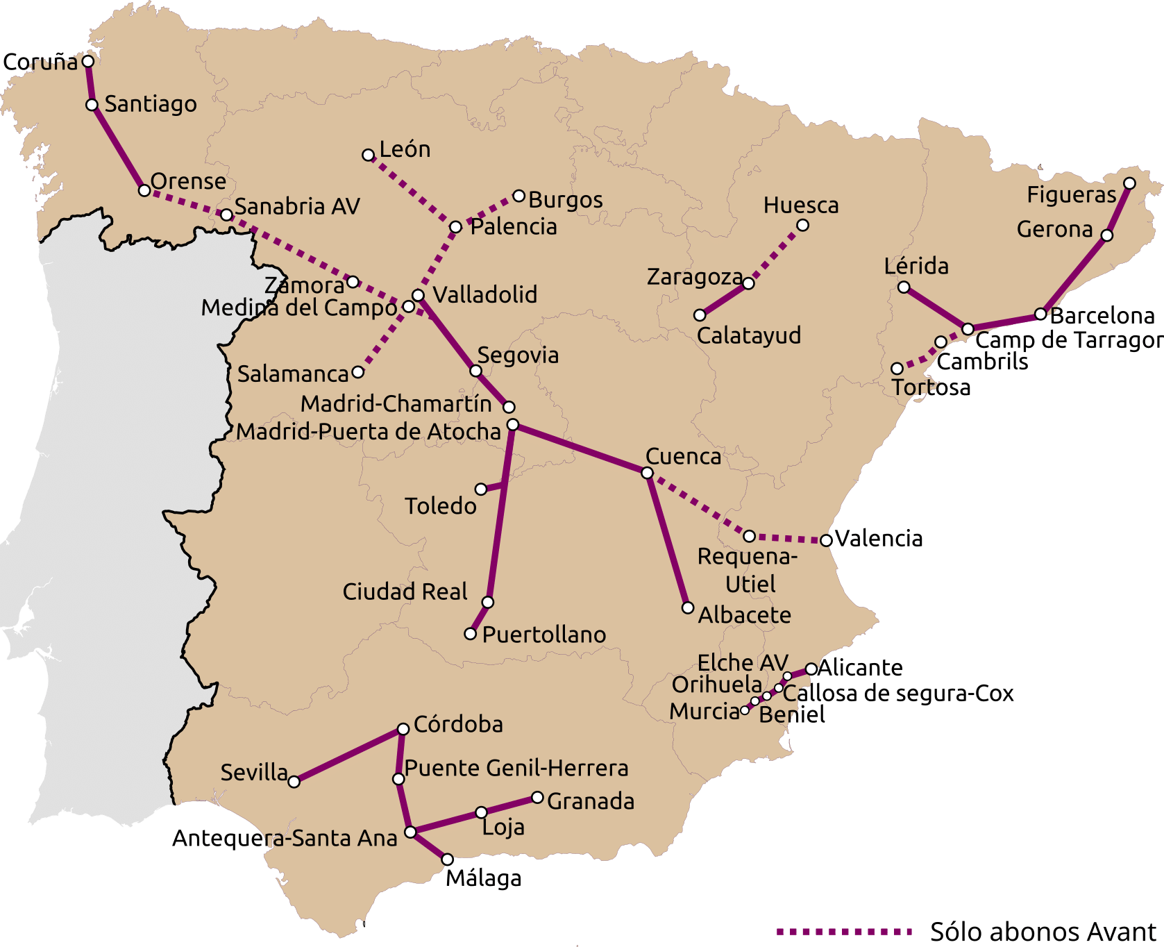 Abonos Avant de Renfe para viajar rápido y barato en 2025