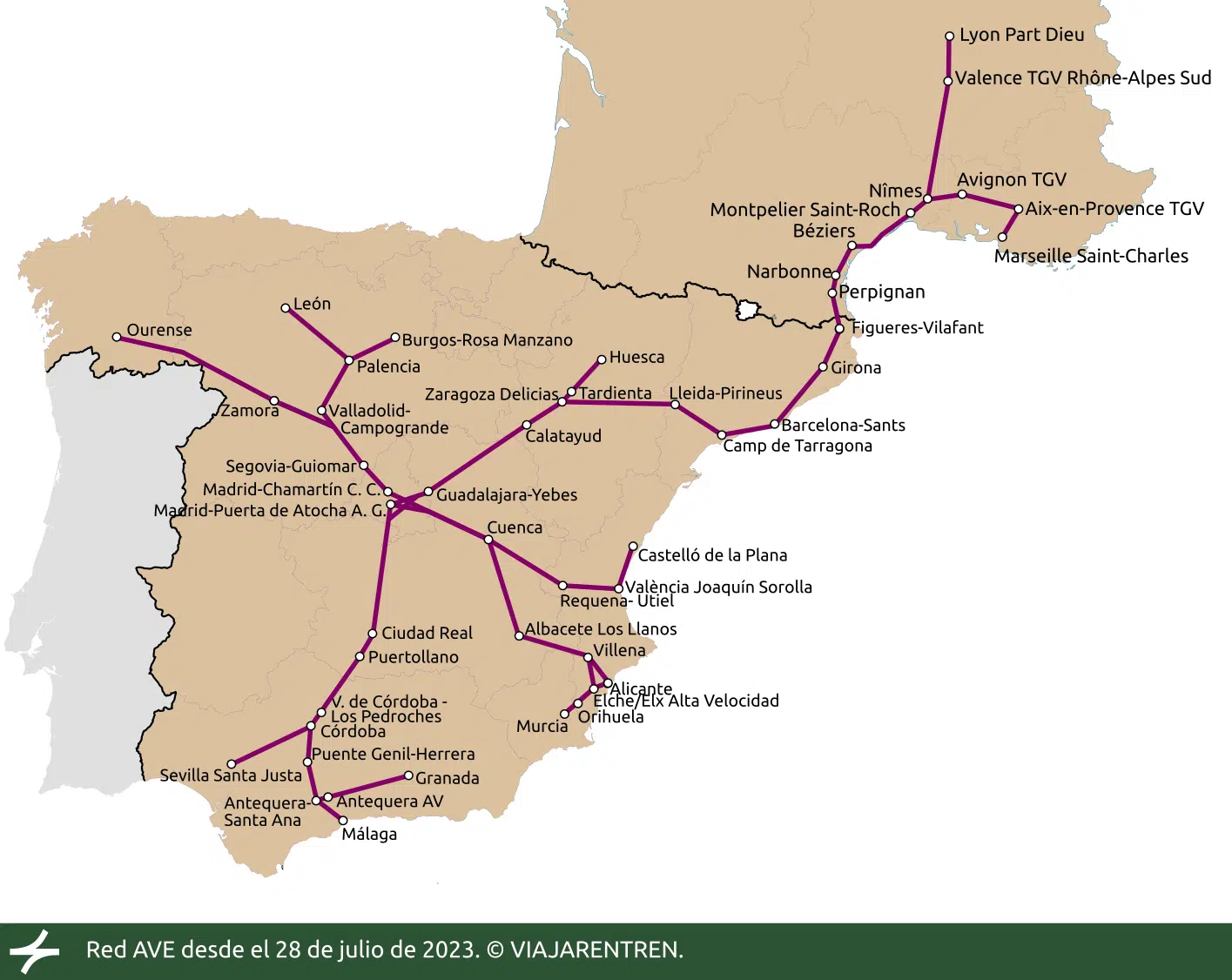 Renfe AVE: recorridos, tarifas, descuentos - Trainvelling